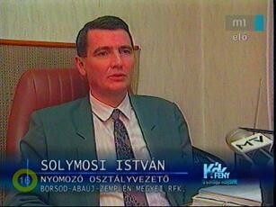 Sajnos Solymosi István sincs már a körünkben, nem régen elhalálozott. A ...